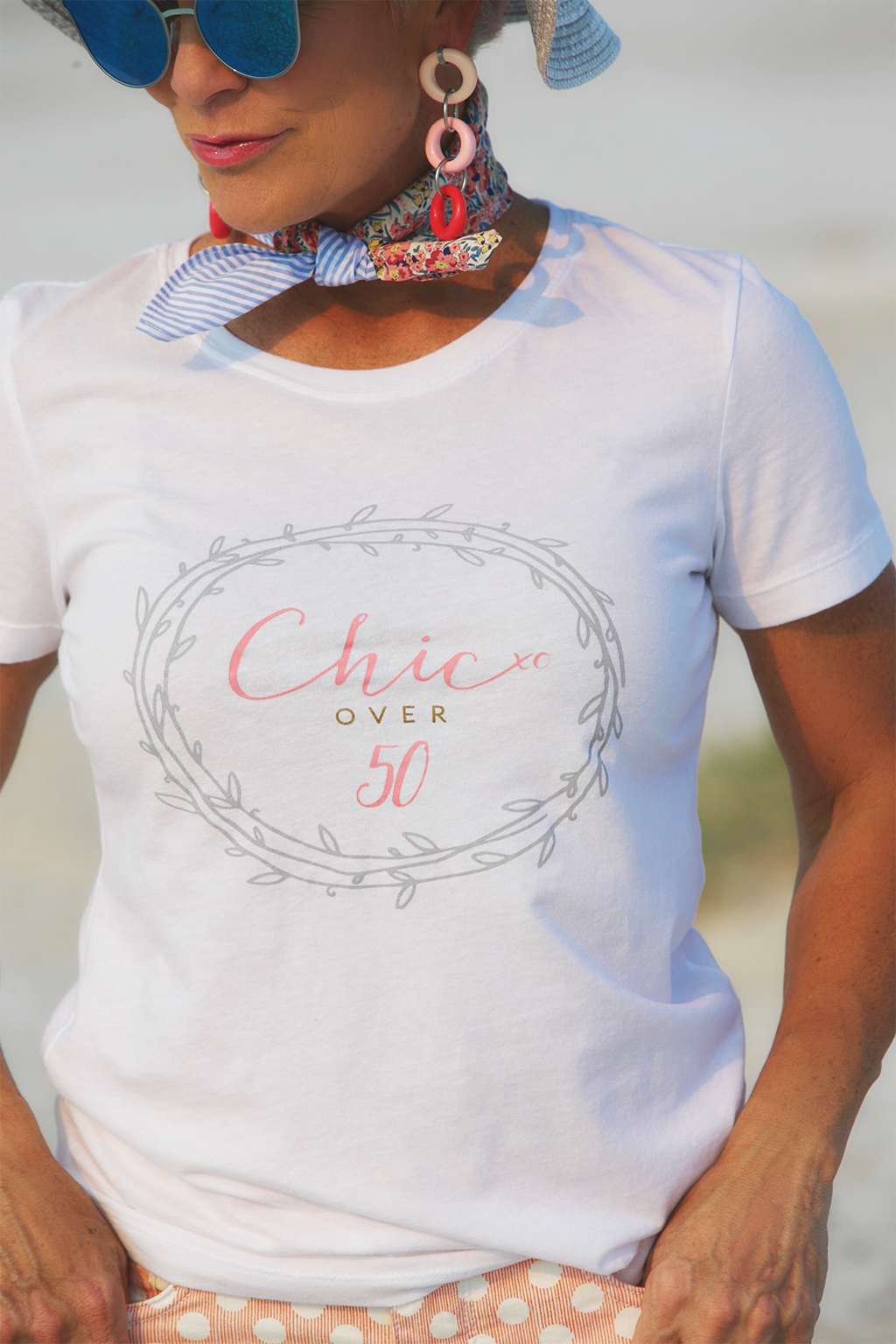 Polkadots + CHIC Tees - Chic Over 50