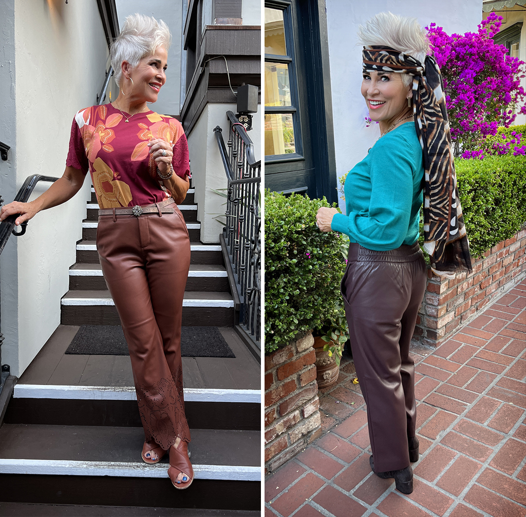 Fall Fashion and Faux Leather - Chic Over 50